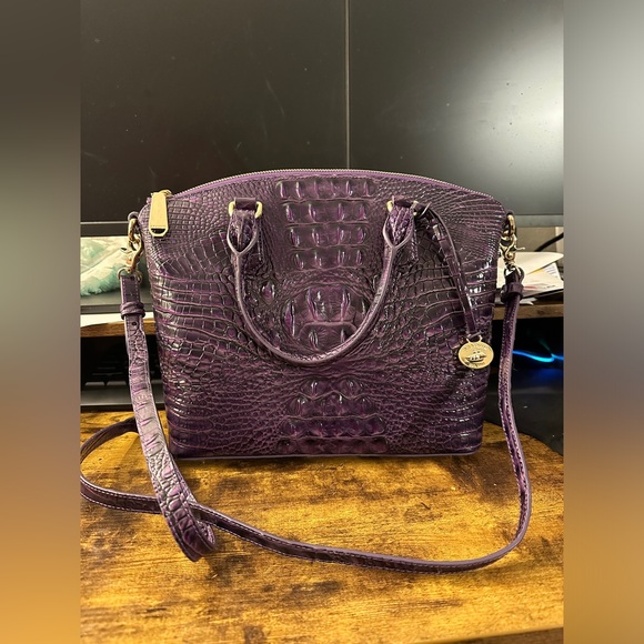 Brahmin | Bags | Brahmin Duxbury Satchel Large Purple | Poshmark